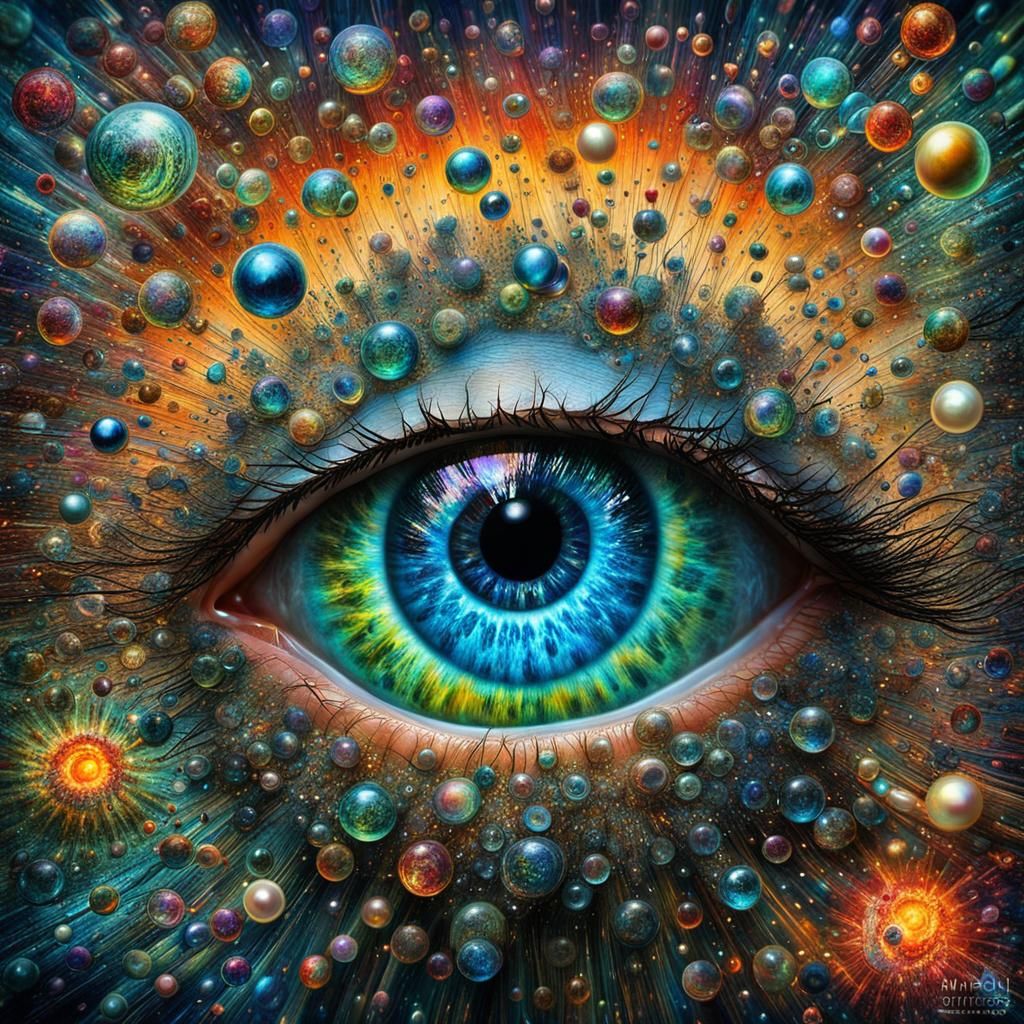 "Amazing optical illusion poster! ((Beautiful magic eye insane colorful ...