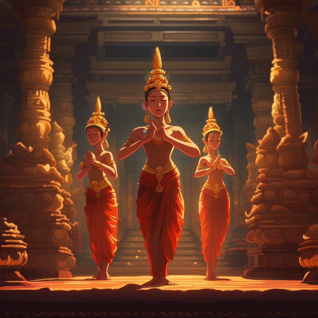 Khmer Apsaras #2 - AI Generated Artwork - NightCafe Creator