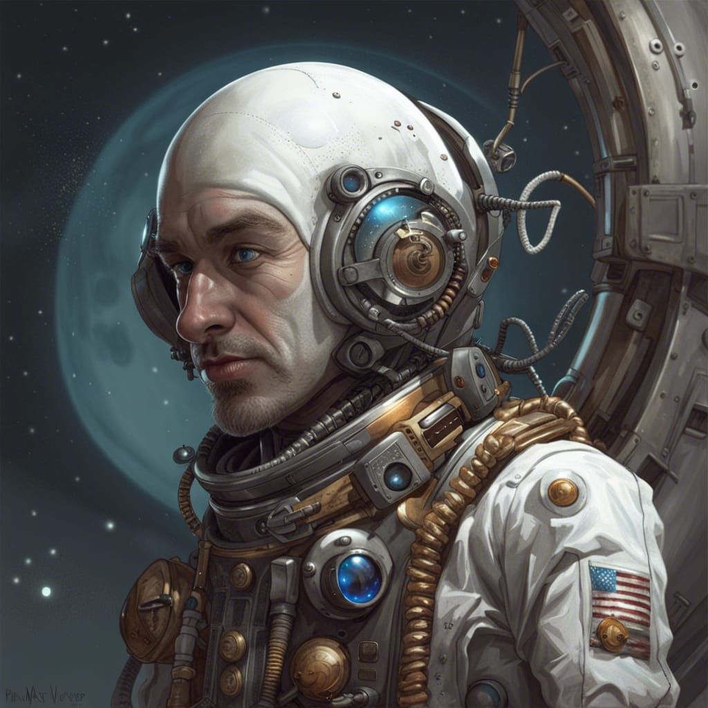 The Space Man - AI Generated Artwork - NightCafe Creator