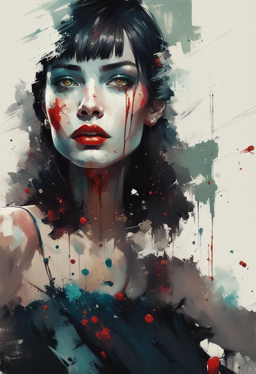 Portrait Glamour Woman Speedpaint Ai Generated Artwork Nightcafe