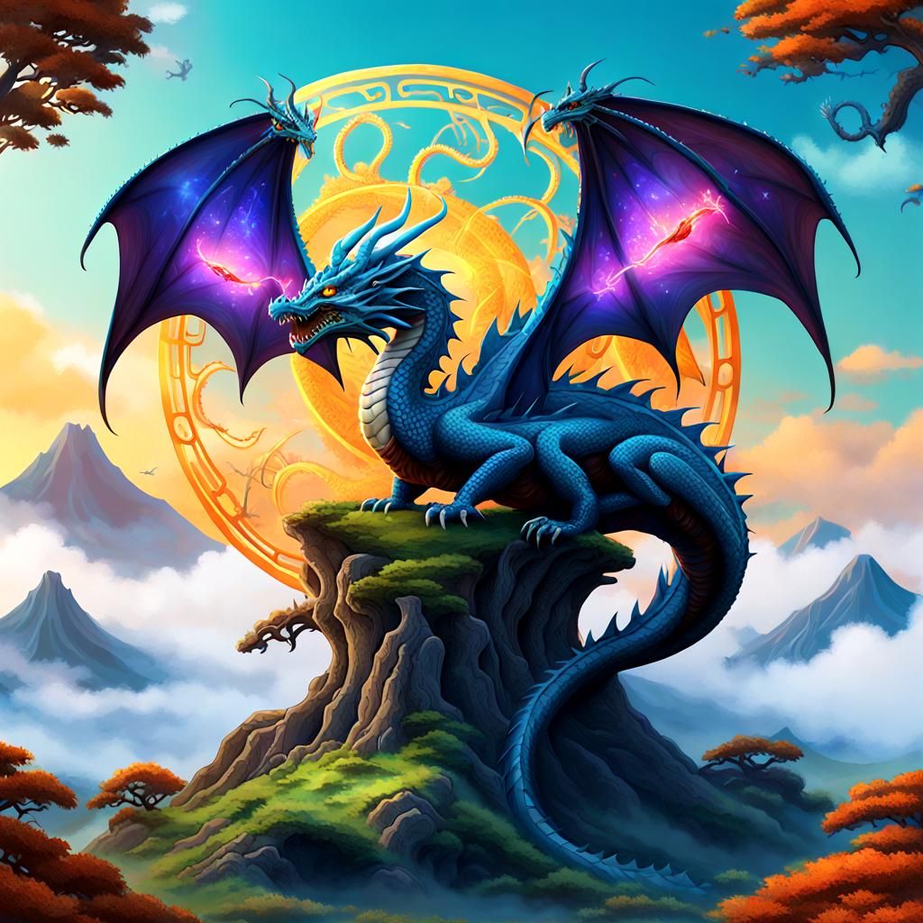 Electric Dragon - AI Generated Artwork - NightCafe Creator