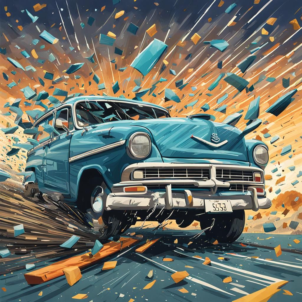 Smashing Windshields - AI Generated Artwork - NightCafe Creator