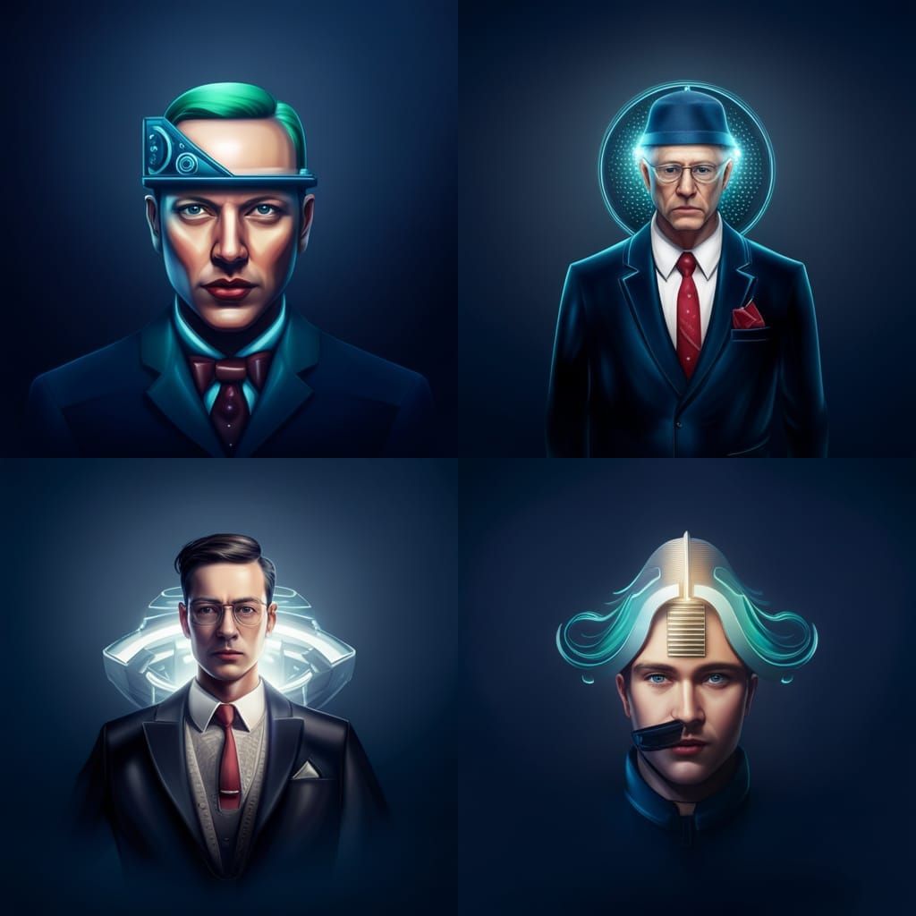 a photorealistic logo for "Wisdom Tailor Ai" that embodies the fusion ...