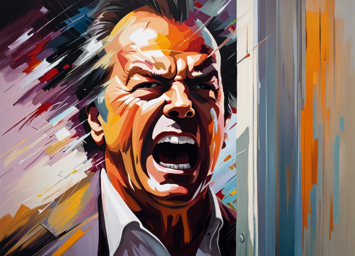 "Here's Johnny!" - AI Generated Artwork - NightCafe Creator