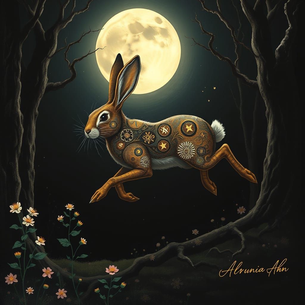 Mystical Hare - eternal symbol of life’s endless dance of creation ...