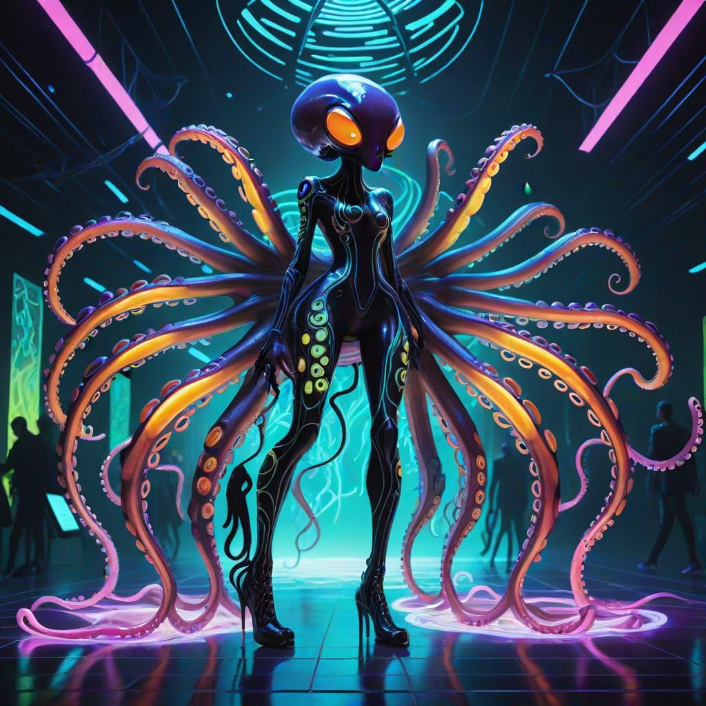 Surreal Cyberpunk Hybrid, Mr. Squishy Toes, Dazzle... - AI Art