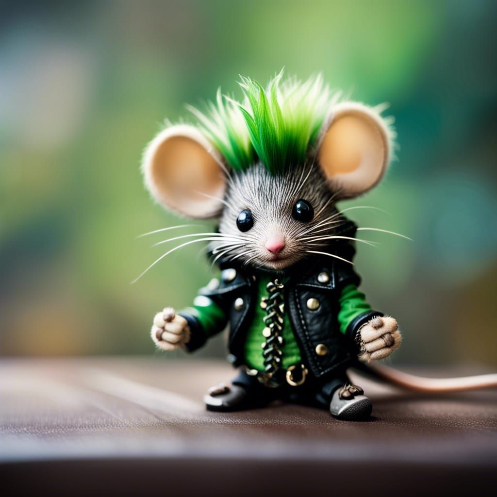 Punk mouse - AI Generated Artwork - NightCafe Creator