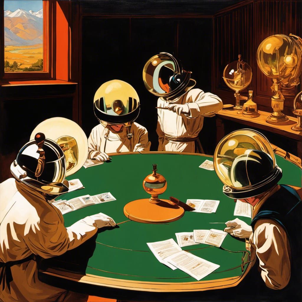 Tickling the Dragon - abstract - Louis Slotin - AI Generated Artwork ...