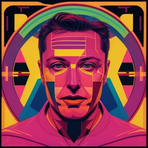 Elon Musk as a Menacing Alien Muskrat in Neon-Lit ... - AI Art