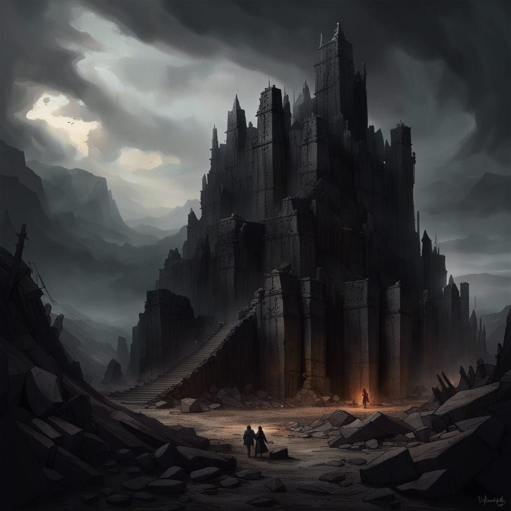 The Barricade stands tall and formidable, a massive structure made of ...