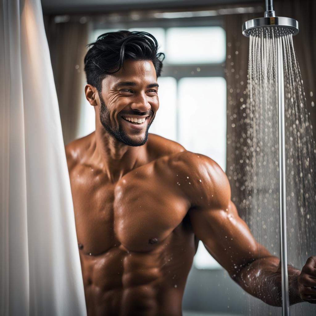 Showering - AI Generated Artwork - NightCafe Creator