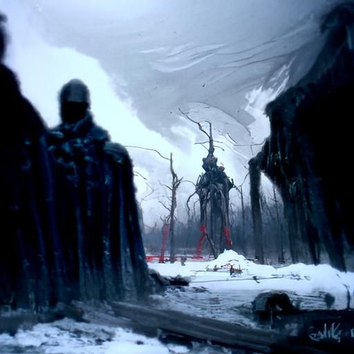 Frozen foreboding hellscape - AI Generated Artwork - NightCafe Creator