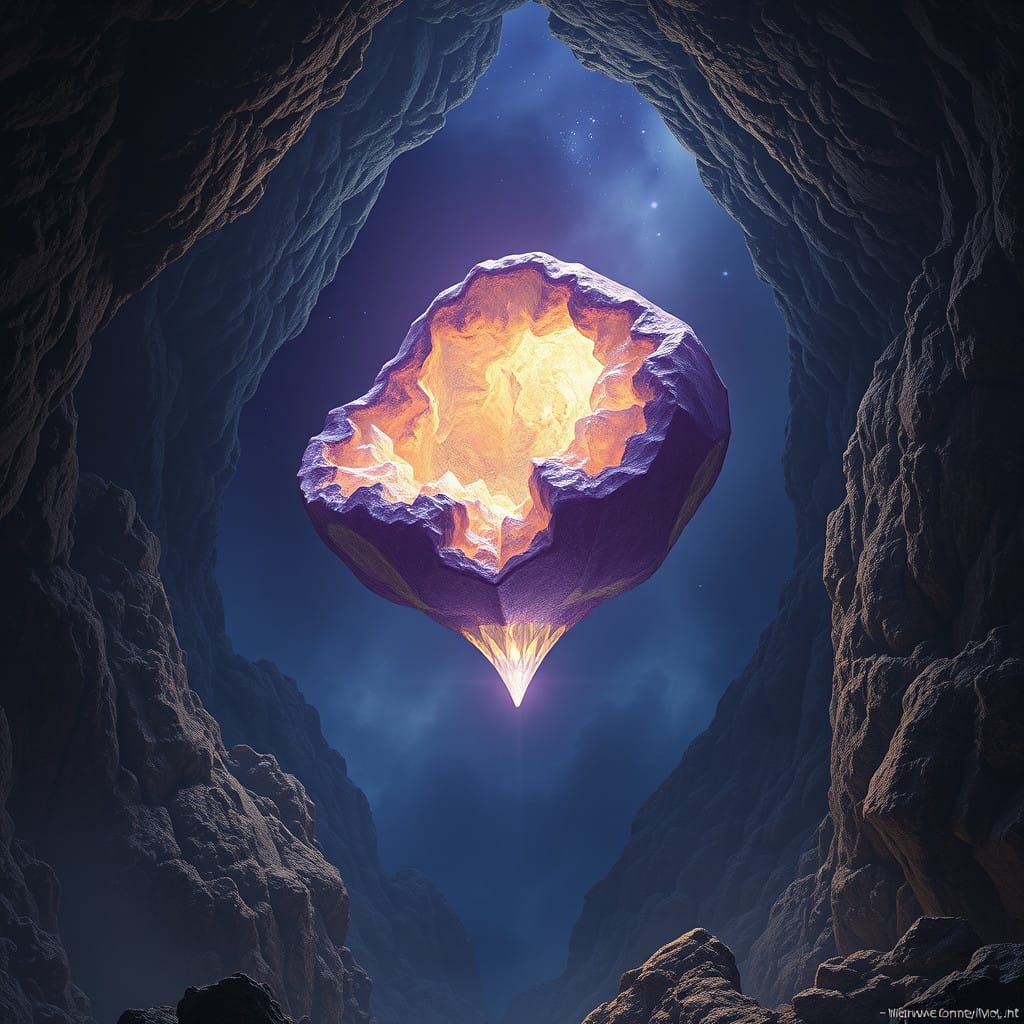 The source of power - Enchanted Geode Illuminates Mystical C...