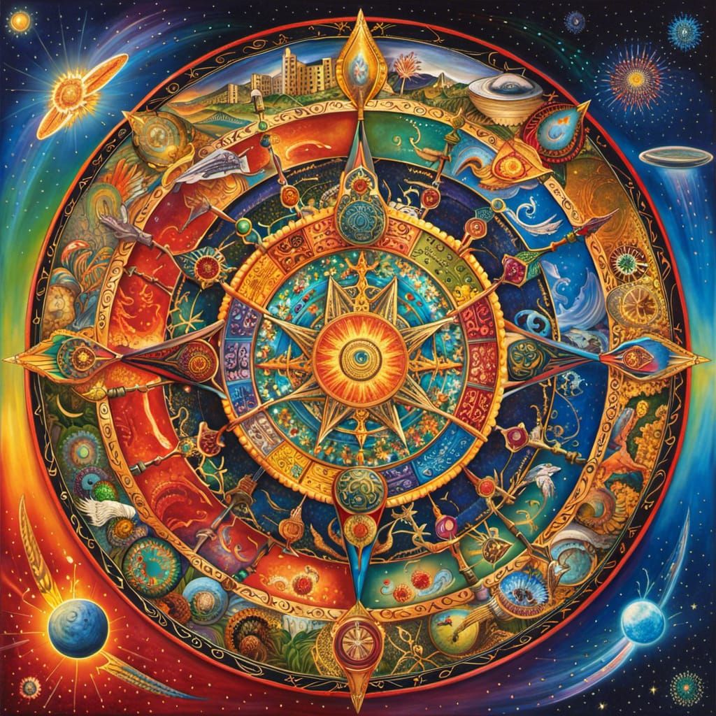 The Wheel of Cosmic Consciousness - AI Generated Artwork - NightCafe ...