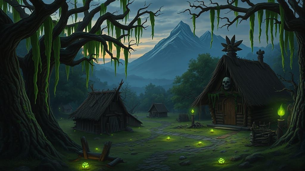 Surreal Goblin Forest Unfolds in a Rich Fantasy La... - AI Art