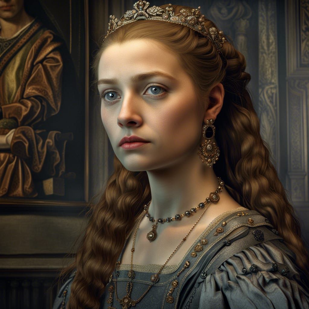 Young Queen Marguerite of Valois, Queen of Navarre, future Queen Margot ...