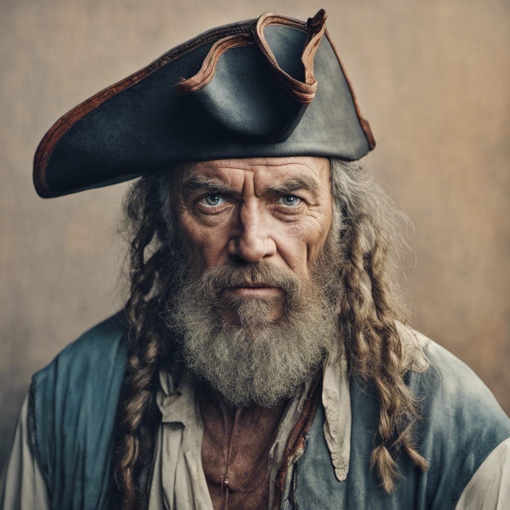 pirate, beard, old, fierce, Close-up portrait, color portrait, Linkedin ...
