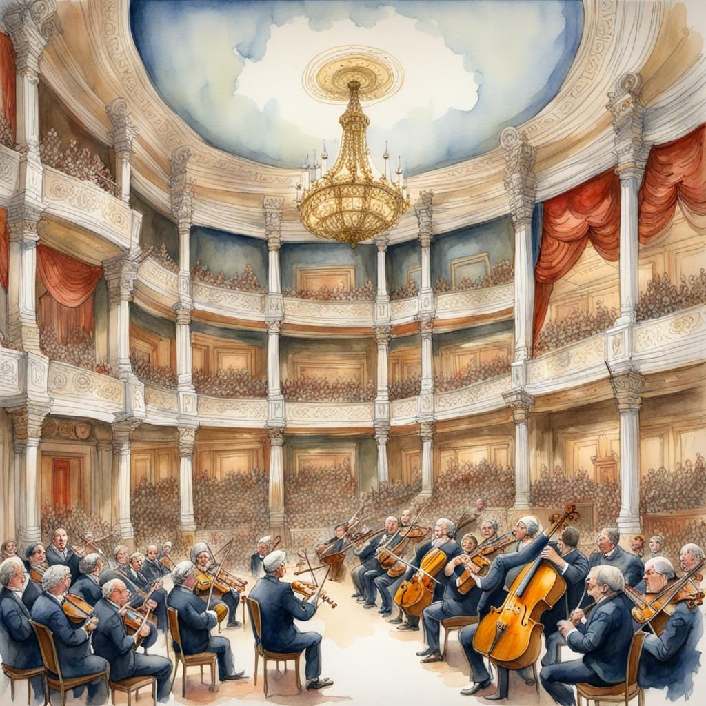 TUNING UP BEFORE THE PERFORMANCE #1 - AI Generated Artwork - NightCafe Creator