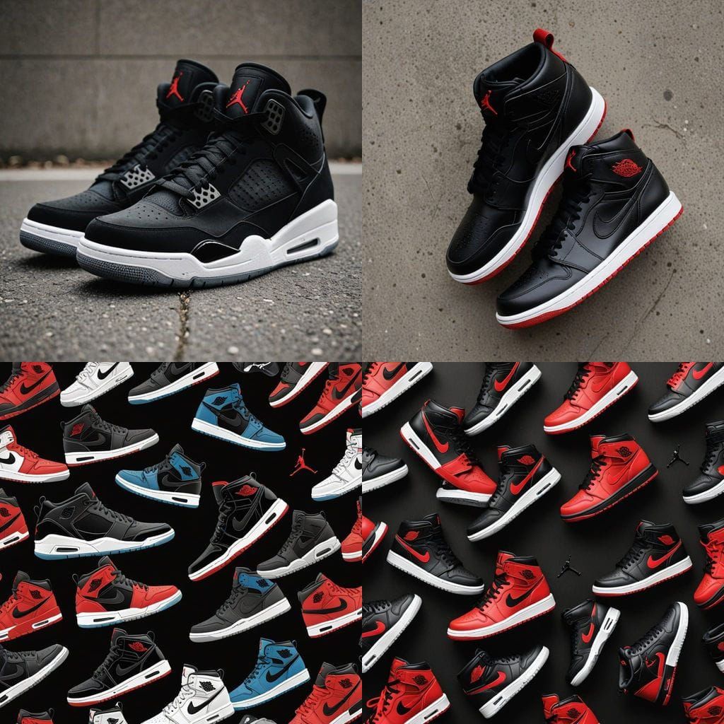 air jordans background - Sneakers in a Vibrant Urban Backgro...