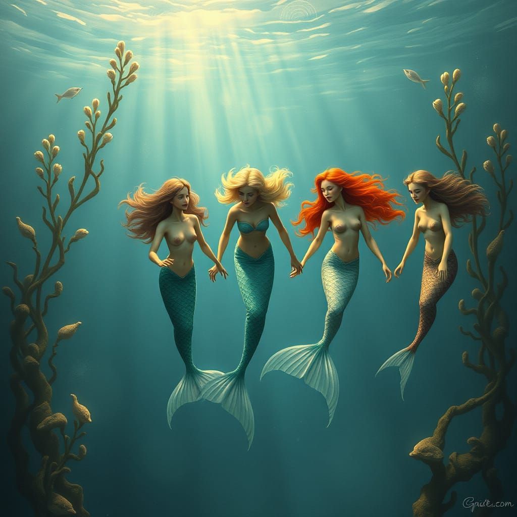 A group of mermaids - A group of mermaids