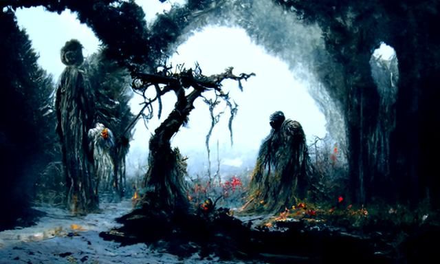 Nightmare Forest - AI Generated Artwork - NightCafe Creator