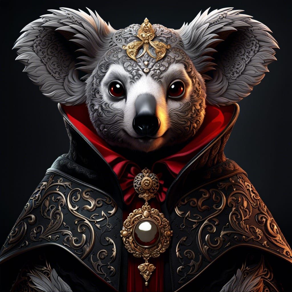 Vampire Koala - AI Generated Artwork - NightCafe Creator
