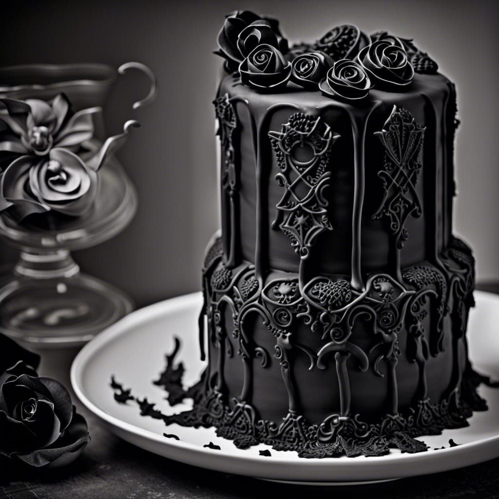 What is a goth cake? - AI Generated Artwork - NightCafe Creator