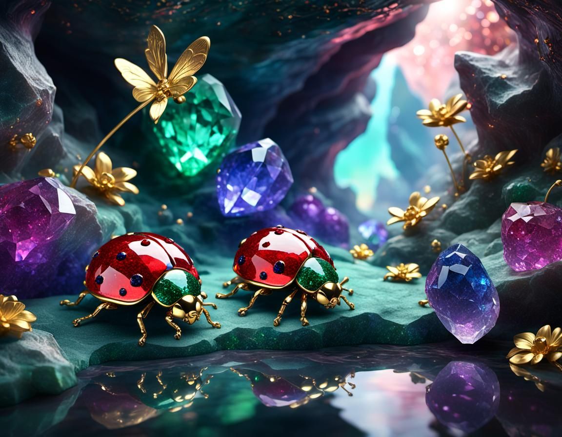 **The Secret of the Gemstone Ladybugs Fairy Tale** - AI Generated ...