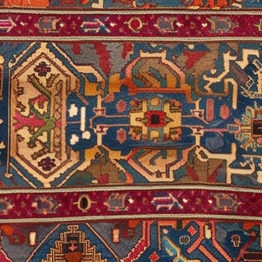 Persian Rug - Detail - AI Generated Artwork - NightCafe Creator