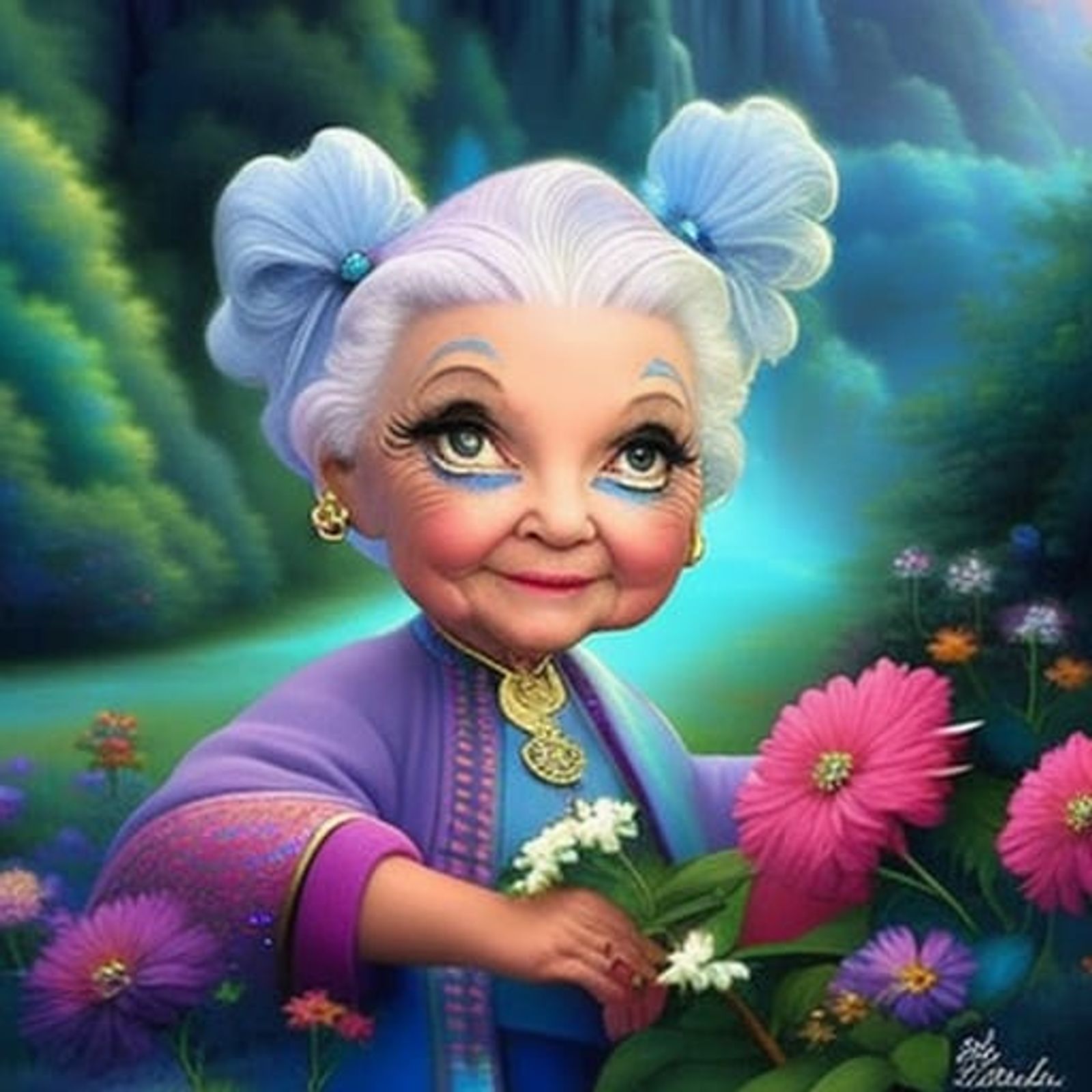 adorable granny - AI Generated Artwork - NightCafe Creator