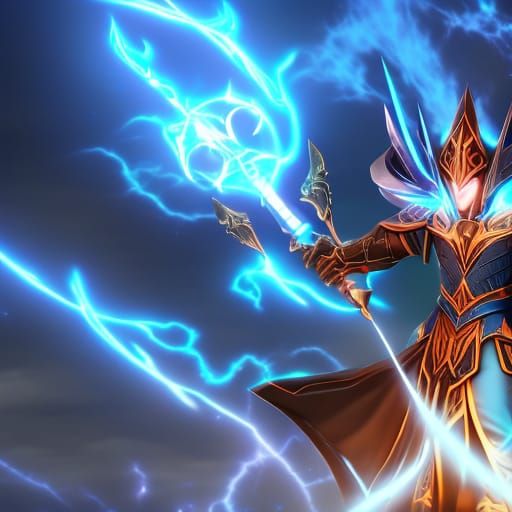 Lightning Mage - AI Generated Artwork - NightCafe Creator