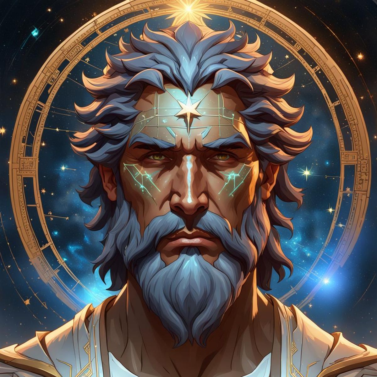 Coeus, Titan of intelligence and the axis of heaven - AI Generated ...