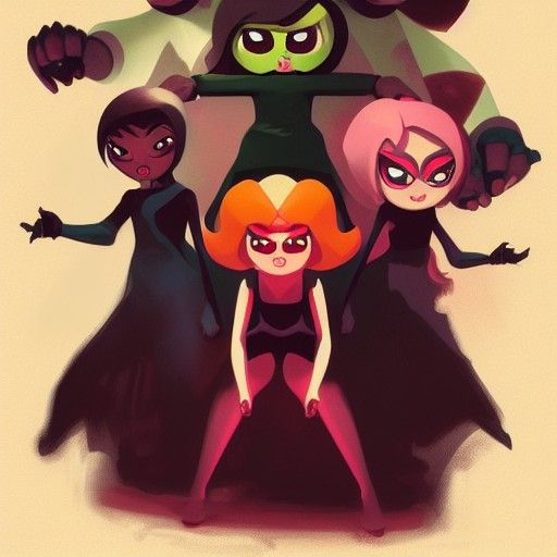 Powerpuff Girls - AI Generated Artwork - NightCafe Creator