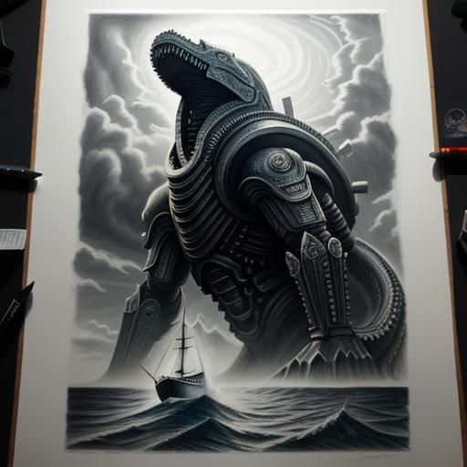 Ocean Mech - AI Generated Artwork - NightCafe Creator