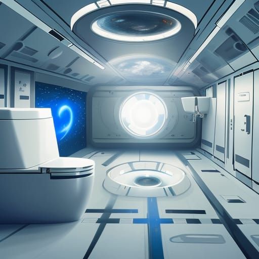 Space toilet - AI Generated Artwork - NightCafe Creator