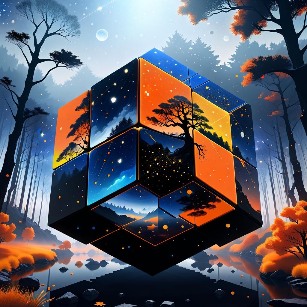 Rubik's cube - AI Generated Artwork - NightCafe Creator