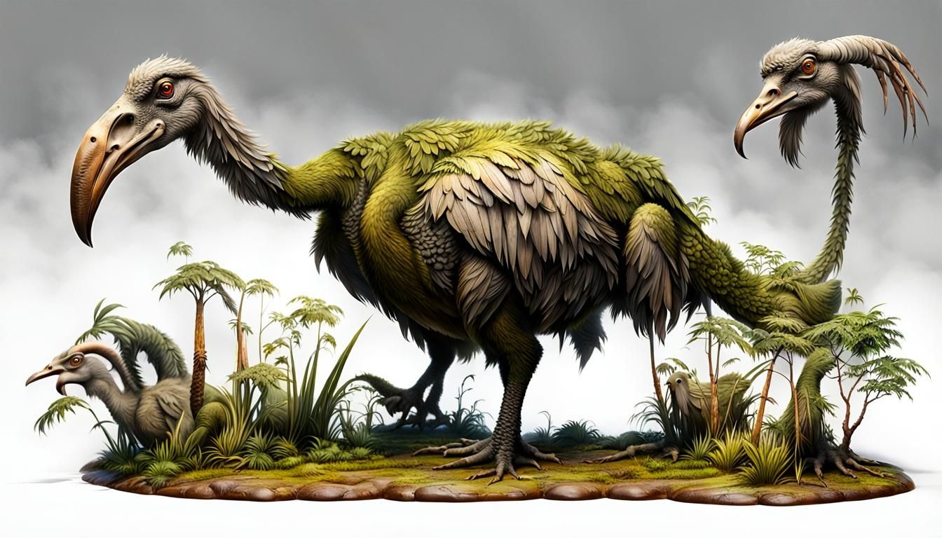 Prehistoric Dodo - AI Generated Artwork - NightCafe Creator
