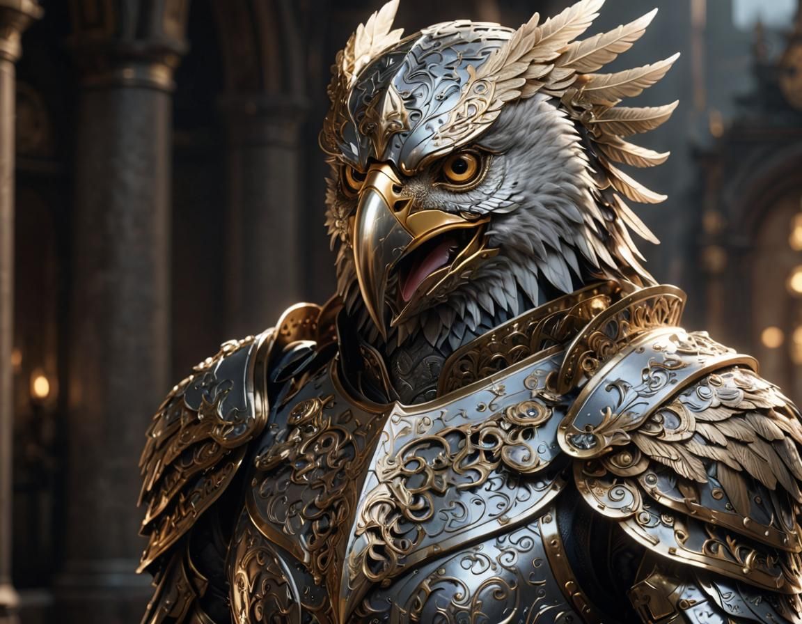 Hawk knight - AI Generated Artwork - NightCafe Creator