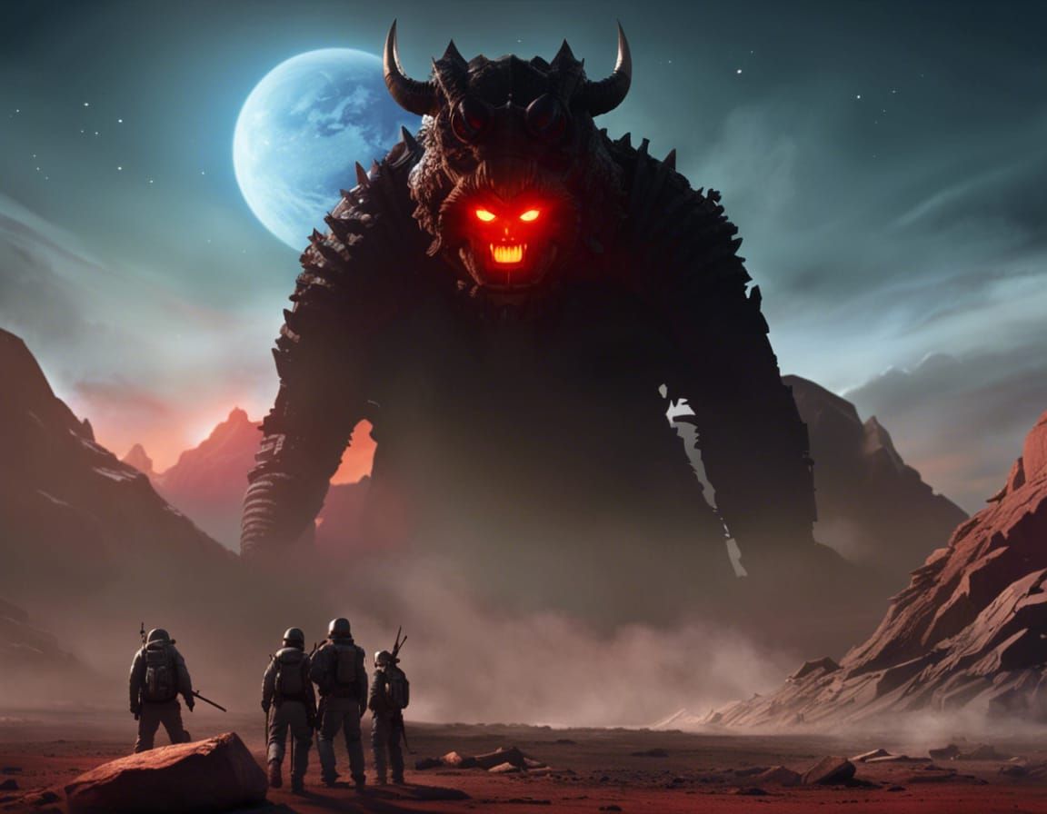 Moon Monster - AI Generated Artwork - NightCafe Creator