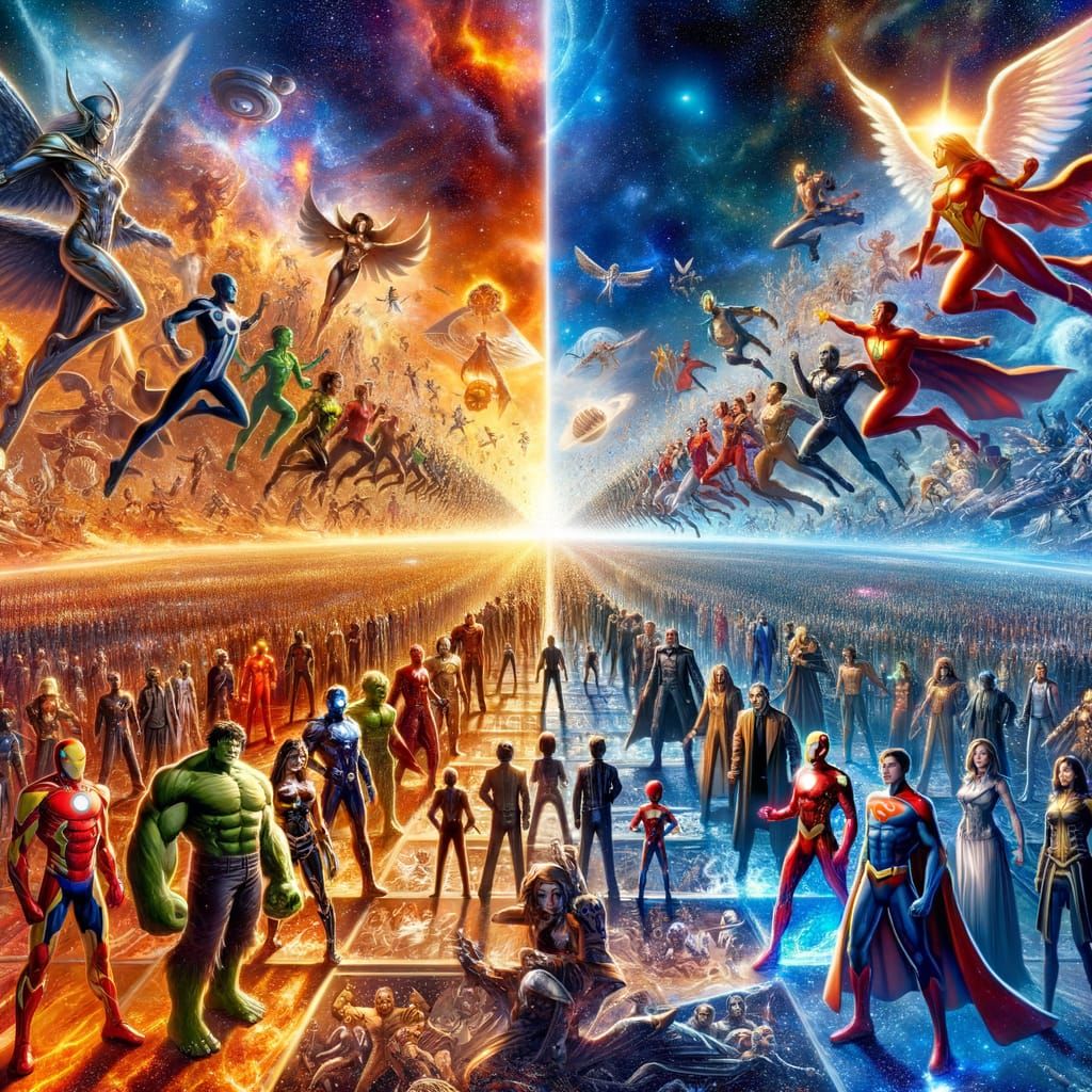 What If… The Marvel and DC Universes Combined? - AI Generated Artwork ...