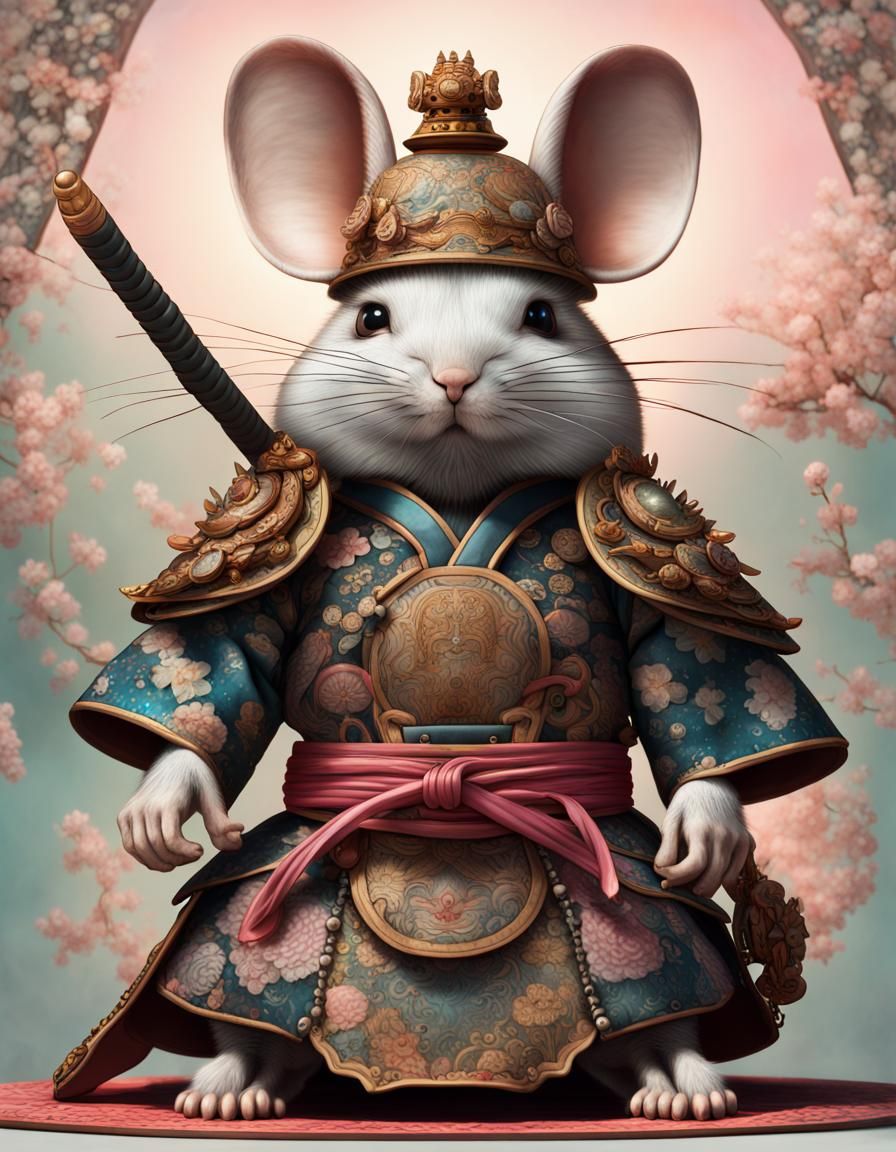Mouse Samurai - AI Generated Artwork - NightCafe Creator