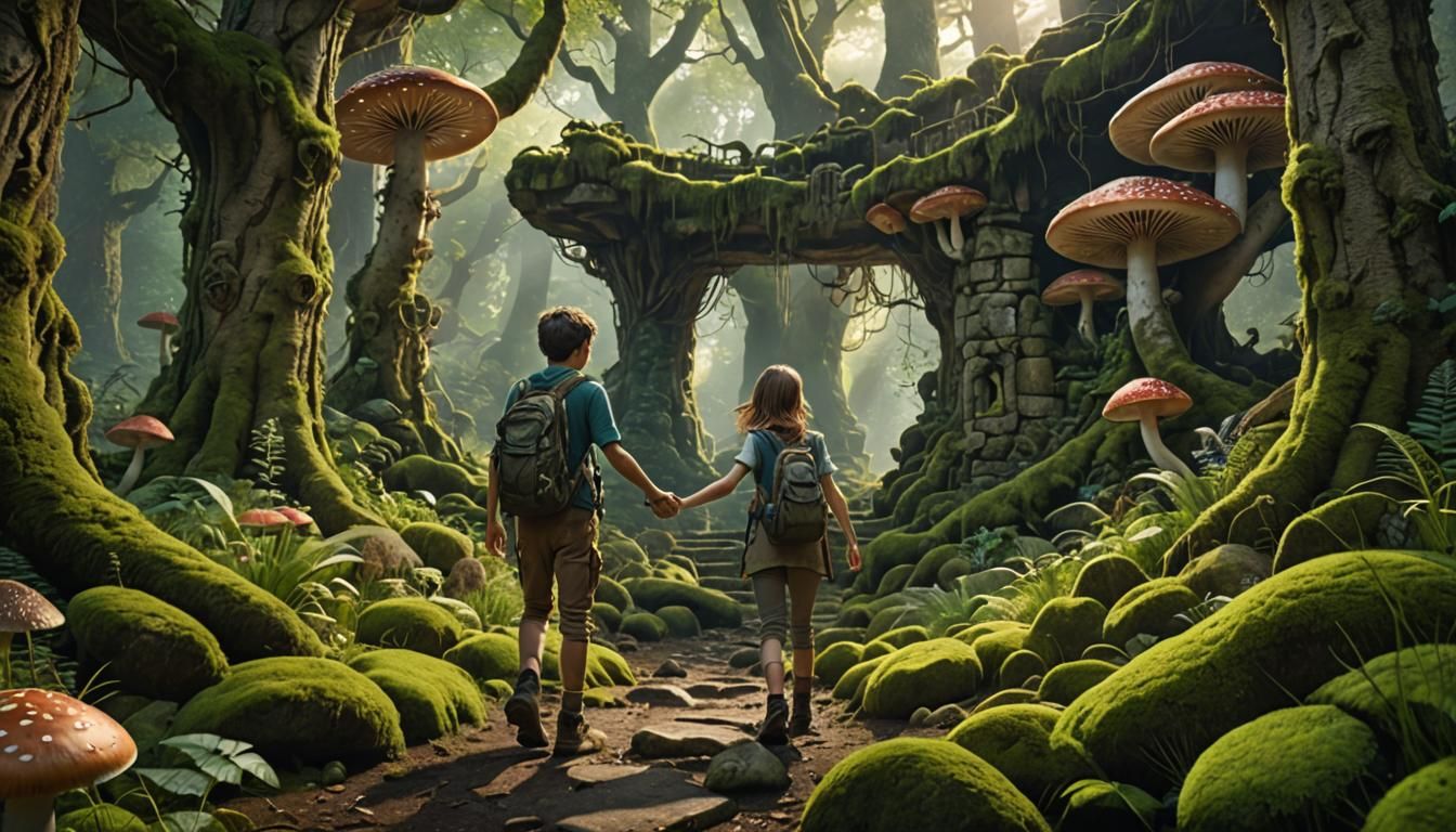 Sibling Adventure - AI Generated Artwork - NightCafe Creator