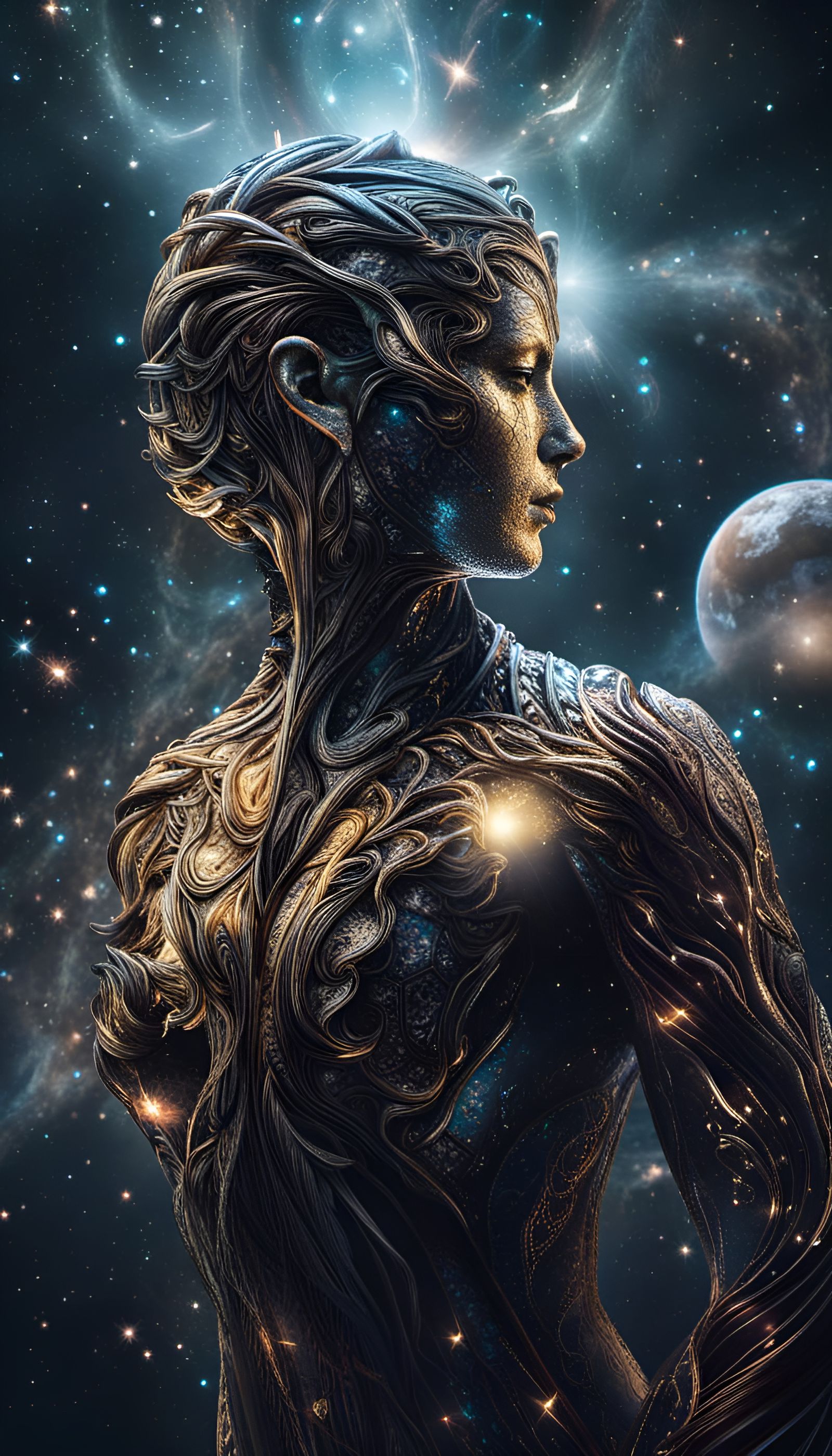 freedom as cosmic entity - AI Generated Artwork - NightCafe Creator