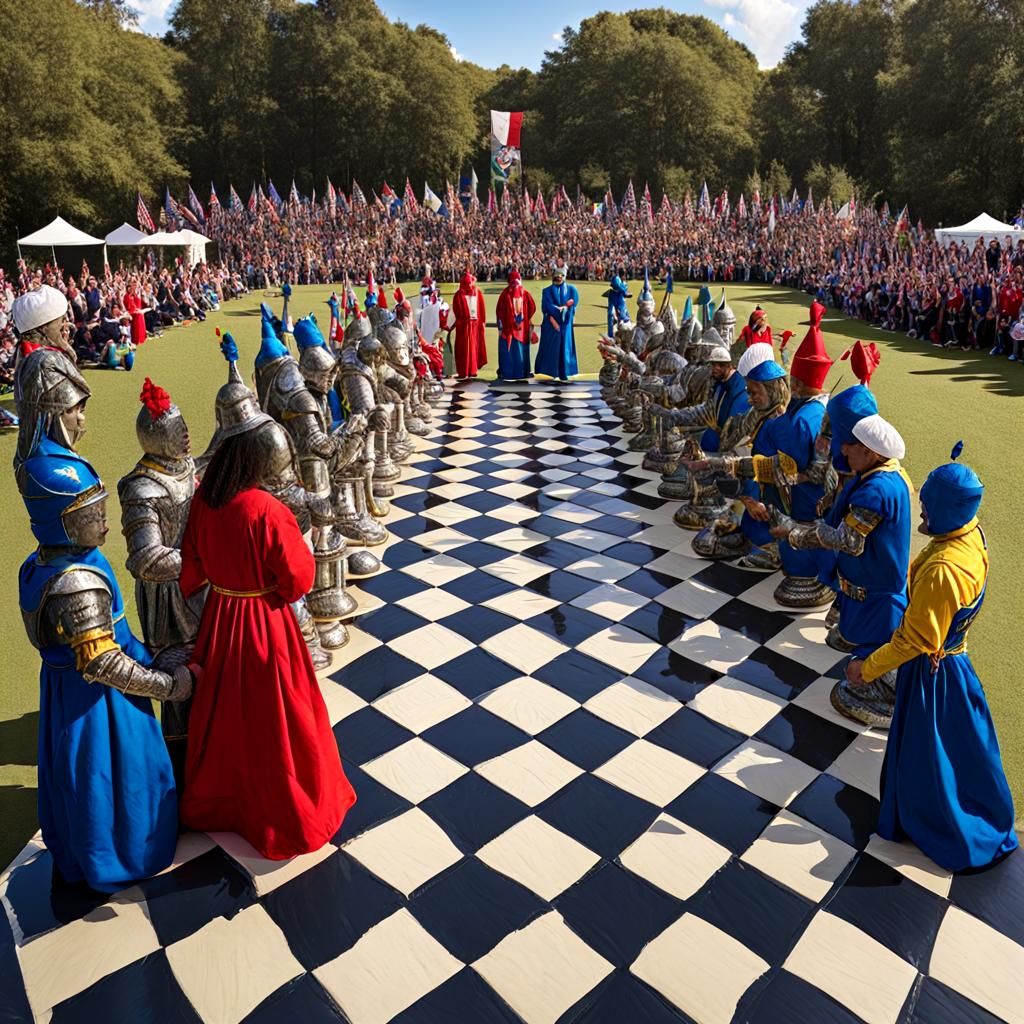 Human Chess - AI Generated Artwork - NightCafe Creator