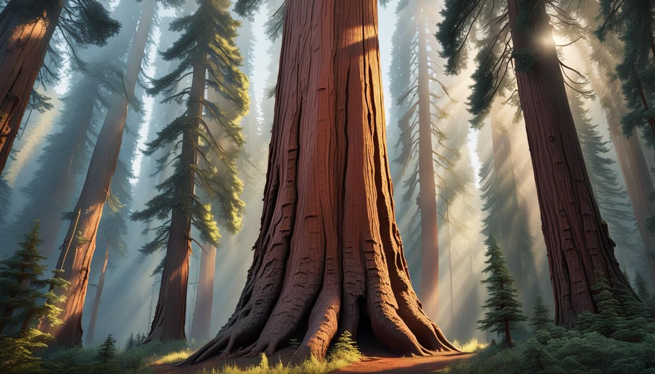 Giant Sequoia Redwoods - AI Generated Artwork - NightCafe Creator
