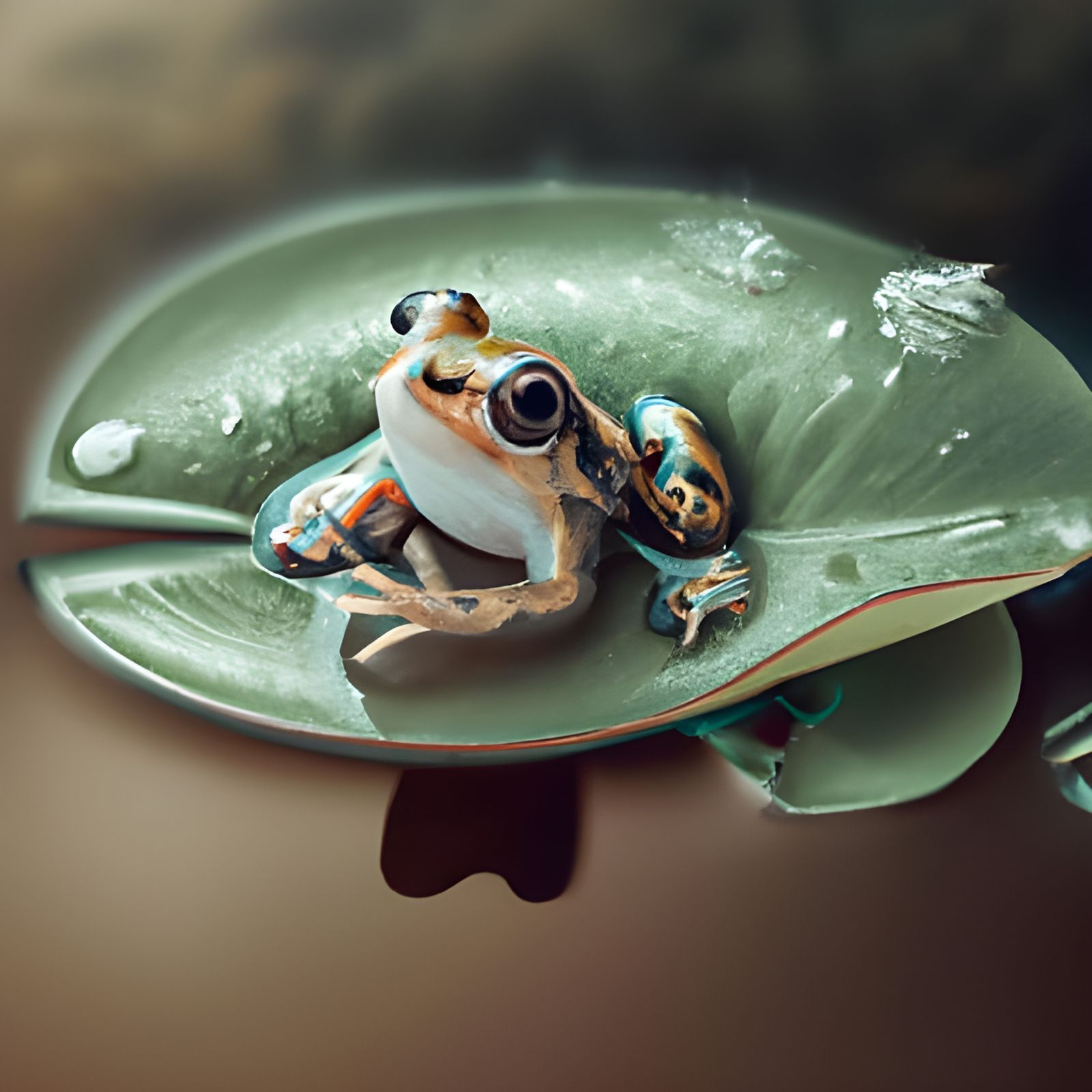 cute baby frog - AI Generated Artwork - NightCafe Creator