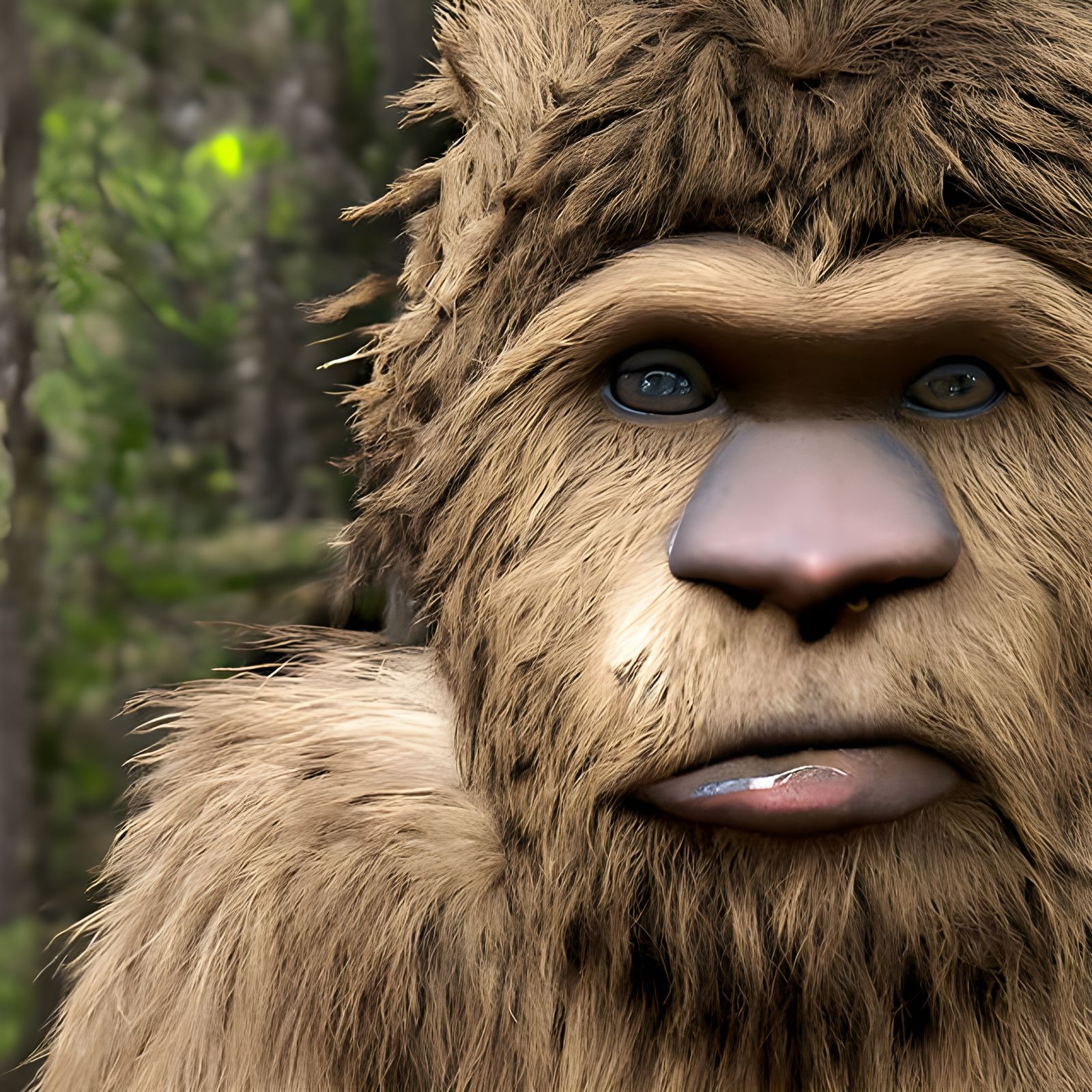 Harry the Bigfoot takes a surprise selfie, in the style by NatGeo - AI Generated Artwork ...