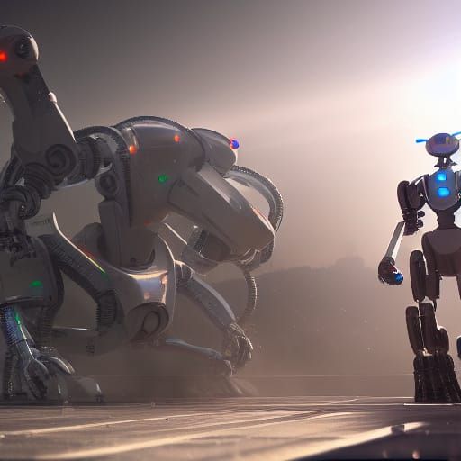 Robots 14 - AI Generated Artwork - NightCafe Creator