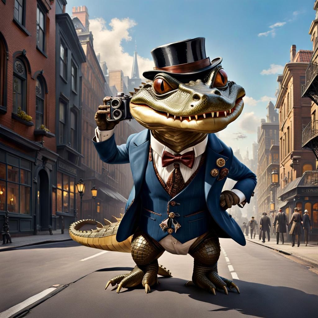 Private Detective: in Vest-iGator - AI Generated Artwork - NightCafe ...