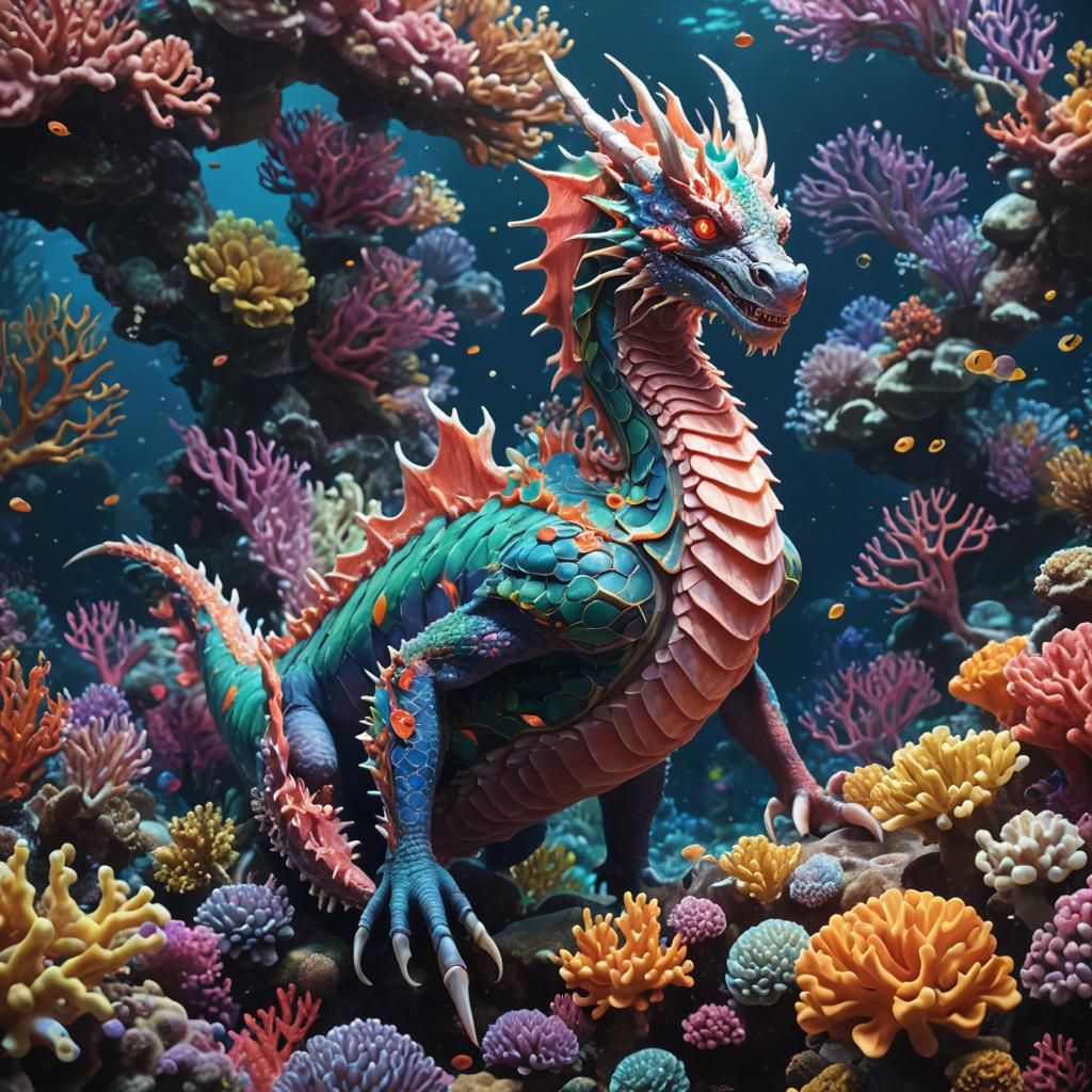 Seahorse Dragon - AI Generated Artwork - NightCafe Creator